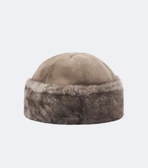 Nour Hammour Toki Shearling Hat Grey