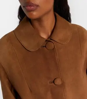 Prada Suede Button Jacket - Brown