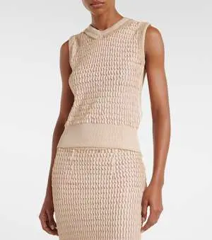 MAISON MARGIELA Ribbed-knit Vest