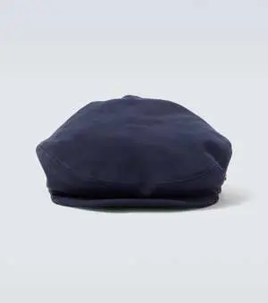 Borsalino Suede Newsboy Cap