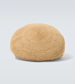 Borsalino Miami Crochet Straw Hat - Beige