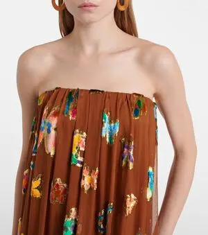 ALEMAIS Silk-blend Gown