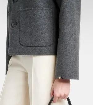 Extreme Cashmere N°463 Mover Wool And Cashmere Jacket - Grey