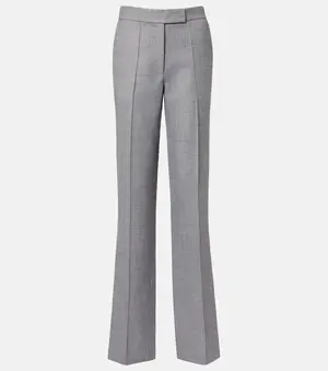Alex Perry Mid-rise Straight Leg Pants - Grey