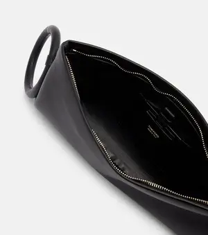 TOM FORD Aura Leather Wristlet - Black