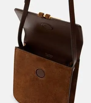 TOM FORD Tara Mini Suede Crossbody Bag - Brown