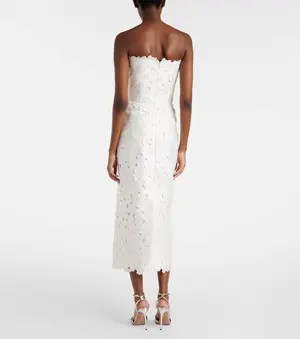 Costarellos Lace Bustier Gown