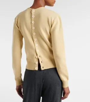 LEMAIRE Wool And Cashmere Sweater - Yellow