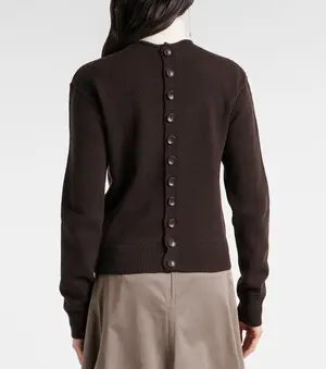 LEMAIRE Reversible Wool And Cashmere Cardigan