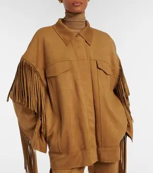 Norma Kamali Fringed Jacket