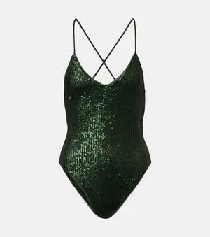 Norma Kamali Sequined Swimsuits