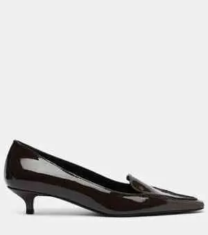 TOTEME Patent Leather Loafer Pumps