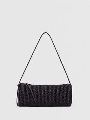 REFORMATION Simona Cylinder Bag - Black