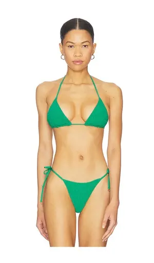 MAAJI Jamaica Bliss Balmy Triangle Bikini Top - Bright Green
