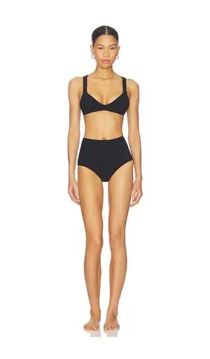 Lisa Marie Fernandez Magdalena High Waist Bikini Set - Black