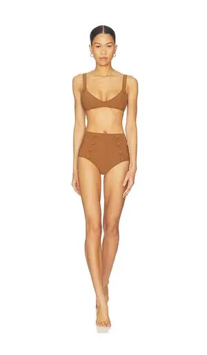 Lisa Marie Fernandez Magdalena Bikini Set - Caramel