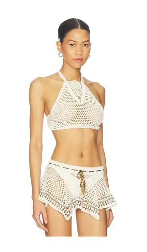 My Beachy Side Dune Hand-crocheted Top