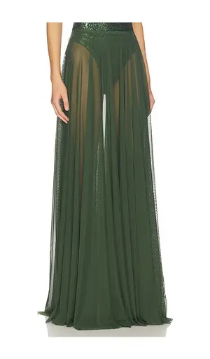 Norma Kamali Flared Maxi Skirt
