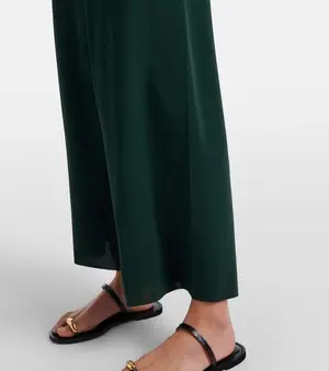 ERES Zelie Jersey Wide-leg Pants - Green