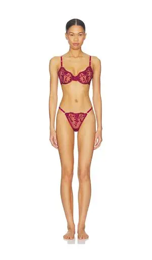 KAT THE LABEL Nicolette Underwire Bra - Red