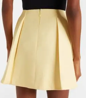 Balmain Chain-detail Pleated Miniskirt - White