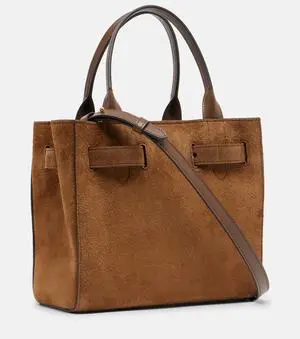 TOM FORD Audrey Small Suede Tote Bag