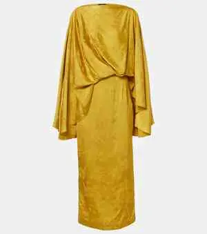 TALLER MARMO Eolia Primavera Jacquard Midi Dress