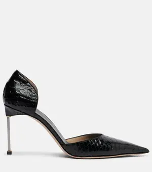 TOM FORD Spire Snake-effect Leather Pumps - Black