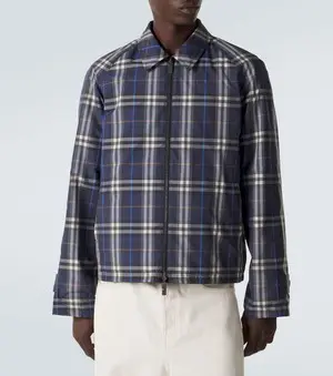 Burberry Check Cotton Blouson Jacket