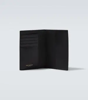 Saint Laurent Cassandre Leather Passport Holder