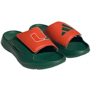 Adidas Miami Hurricanes Lightblaze Slide Sandals By - Green