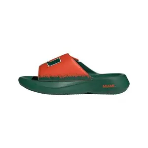 Adidas Miami Hurricanes Lightblaze Slide Sandals By - Green