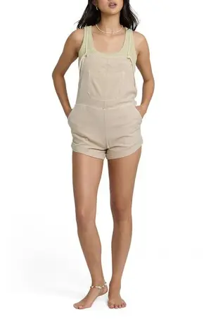 BILLABONG Wild Pursuit Short Overalls - Oatmeal