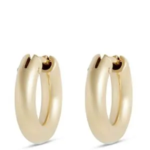 Toscano 14k Yellow Gold 12mm Round Hoop Earrings