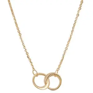 TOSCANO 14k Yellow Gold Interlocking Circles Necklace - Yg