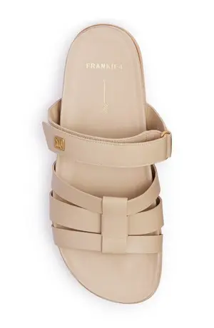FRANKIE4 Leather Slide Sandal - Oat Milk