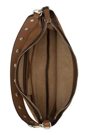 Polo Ralph Lauren Polo Id Stud Suede Crossbody Bag
