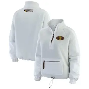 WEAR BY ERIN ANDREWS San Diego Padres Polar Fleece Quarter-zip Jacket