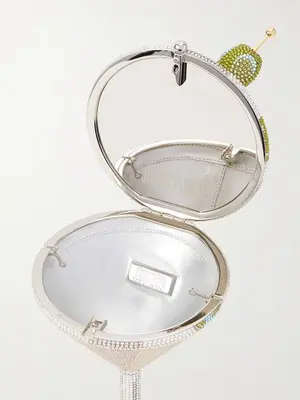 Judith Leiber Martini Crystal Clutch - Multi