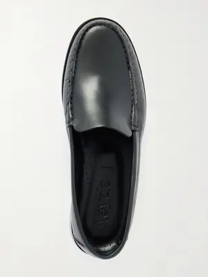 AeydĒ Arthur Leather Loafers - Black