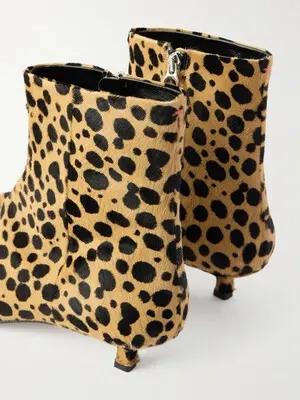 AeydĒ Sofie Leopard-print Calf Hair Boots - Animal Print