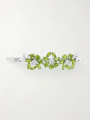 Simone Rocha Heartbloom Hair Slide - Green