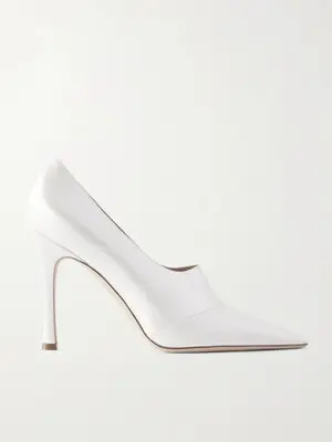DANIELLE FRANKEL Ida Satin Pumps - Neutrals