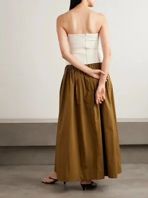 ESSE STUDIOS Duo Strapless Maxi Dress - Neutrals