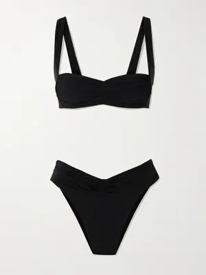 MAYGEL CORONEL Guandú Ruched Bikini - Black