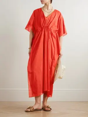ERES Voilier Cotton-voile Kaftan - Red