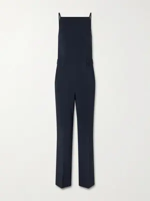 Givenchy Belted Crepe-cady Jumpsuit - Black