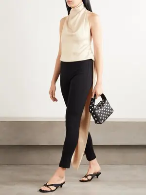 ESSE STUDIOS Cartia Satin Halterneck Top