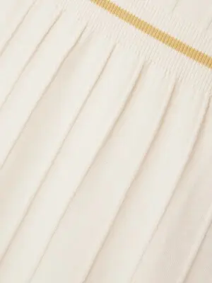 ERES Elite Striped Wool And Cashmere-blend Mini Dress - Cream