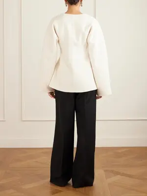 RÓHE Paneled Wool Blouse